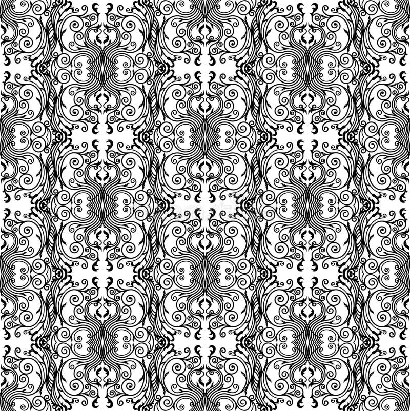 Vintage black pattern stock vector. Illustration of elegance - 165577868