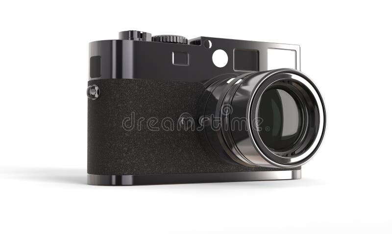 Vintage Style Digital Camera - Front and Back View Stock Photo - Image ...