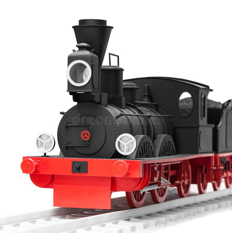 Black vintage toy train stock image. Image of locomotive - 60490519