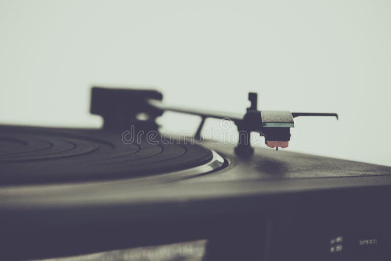 Black Vinyl Disc Player stock image. Image of vinyl, retro - 83037809