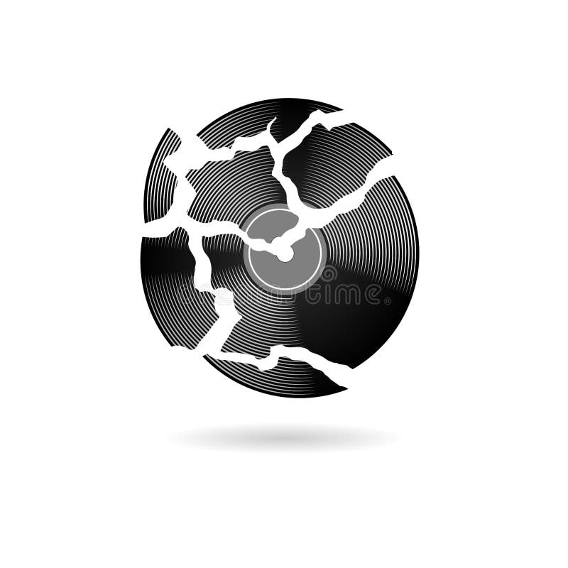 Cracked Record Vinyl Stock Illustrations – 59 Cracked Record Vinyl ...