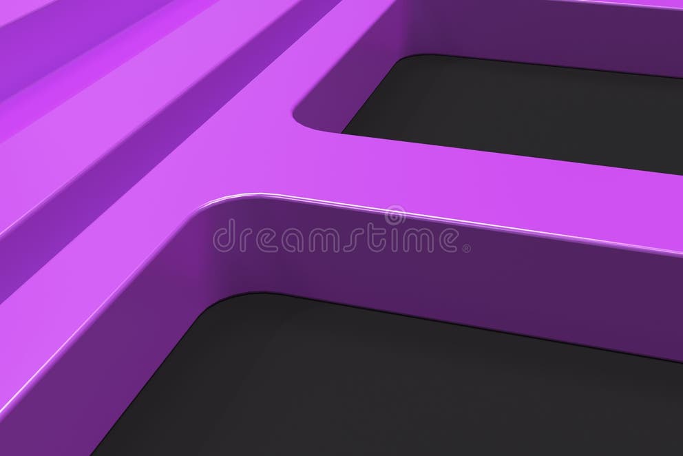 Black and Violet Architectural Elements Stock Illustration ...