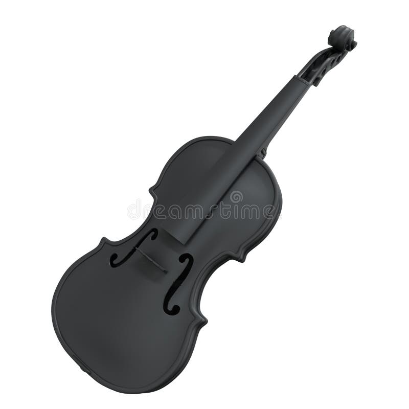 Black Violin Icon. Musical Instrument Stock Illustration - Illustration ...