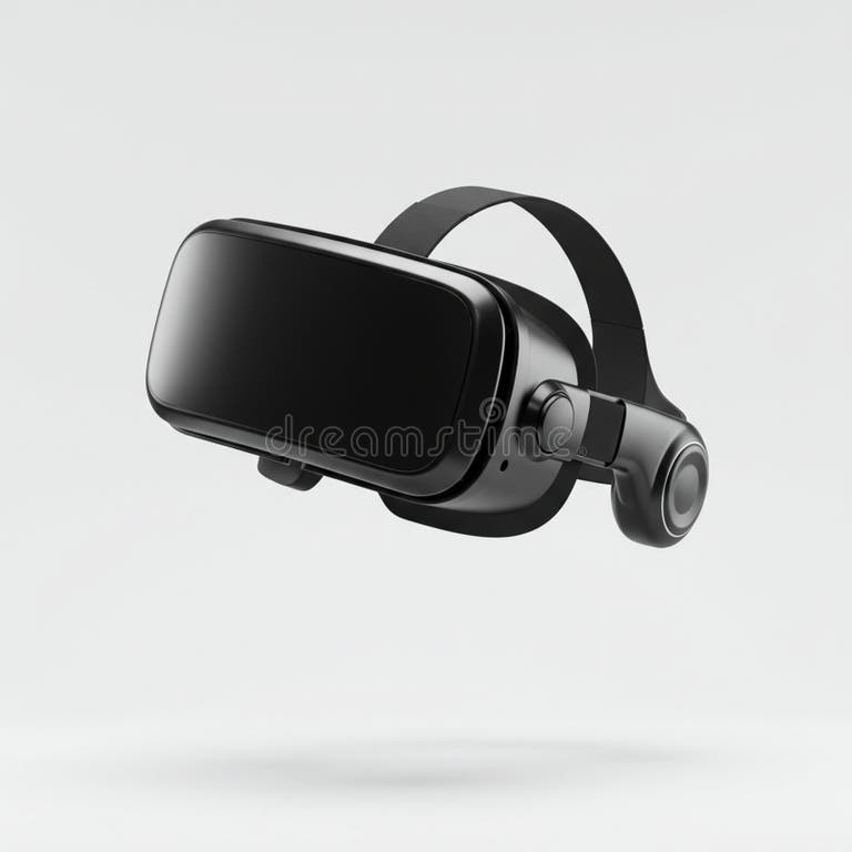 Black Virtual Reality Headset with a Sleek, Modern Design. it Features ...