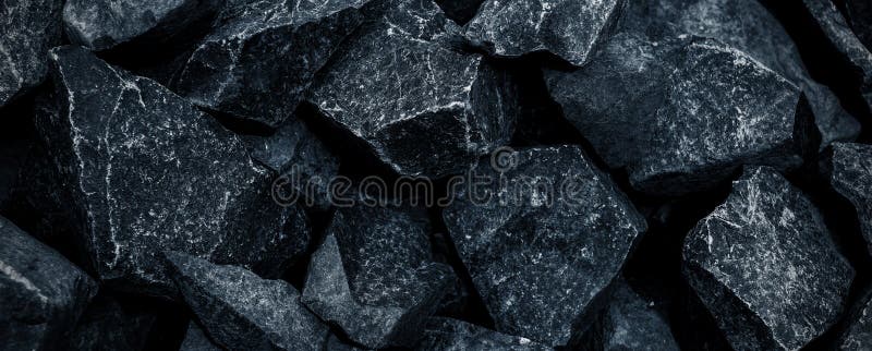 Black Volcanic Stone. Surface of Basalt or Granite Close-up Stock Image ...