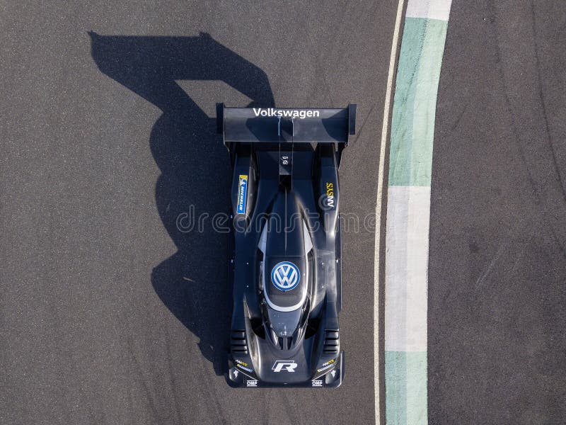 Black Volkswagen Race Car On Track Stock Image - Image of view, vehicle ...