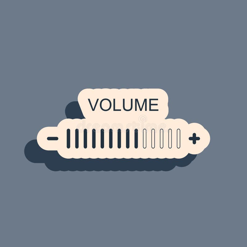 Volume Adjustment Vector Icons Set Stock Vector - Illustration of ...