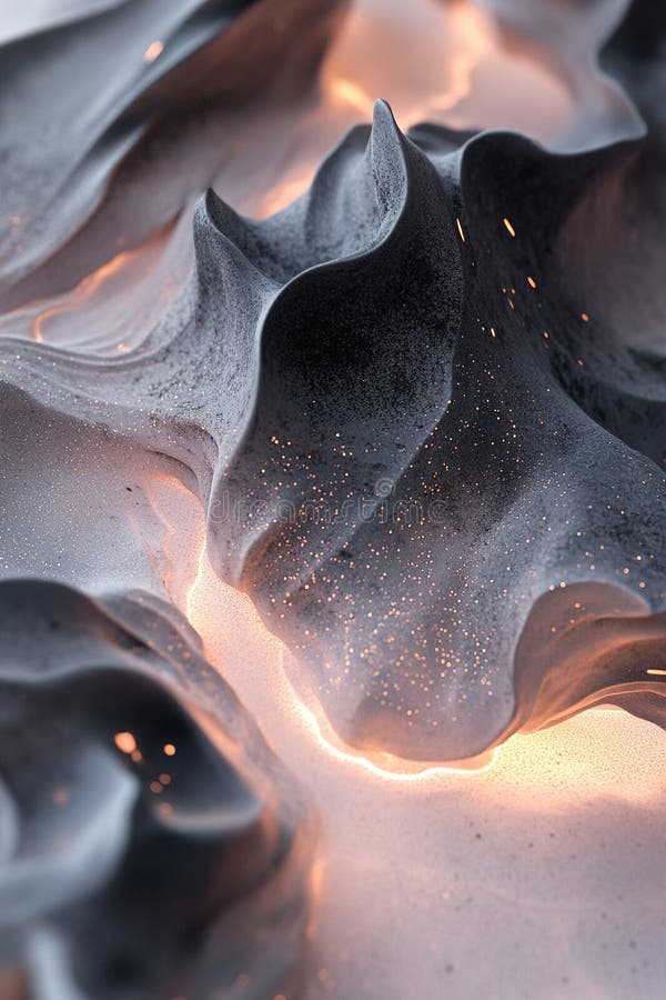 A Black Vortex Swirls with Dynamic Energy, Distorting the Surrounding ...