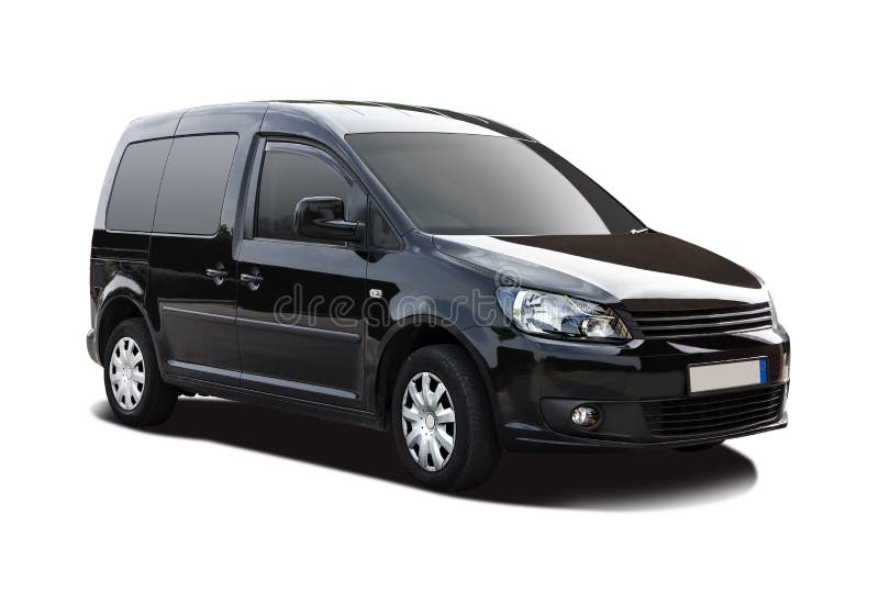 VW Caddy Isolated on White Background Stock Image - Image of side ...