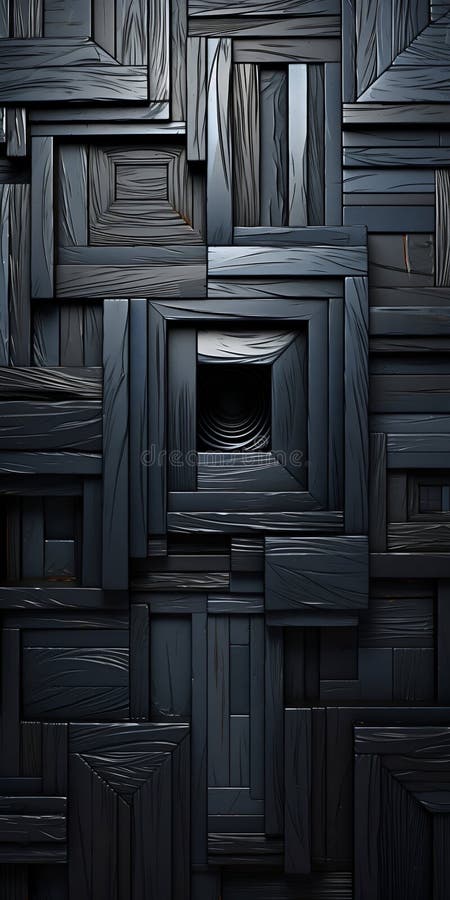 Black Wall Background Composed of Different Blocks. Generative Ai Stock ...
