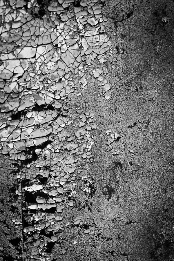 Black Wall Painted with White Old Peeling Paint Stock Photo - Image of ...