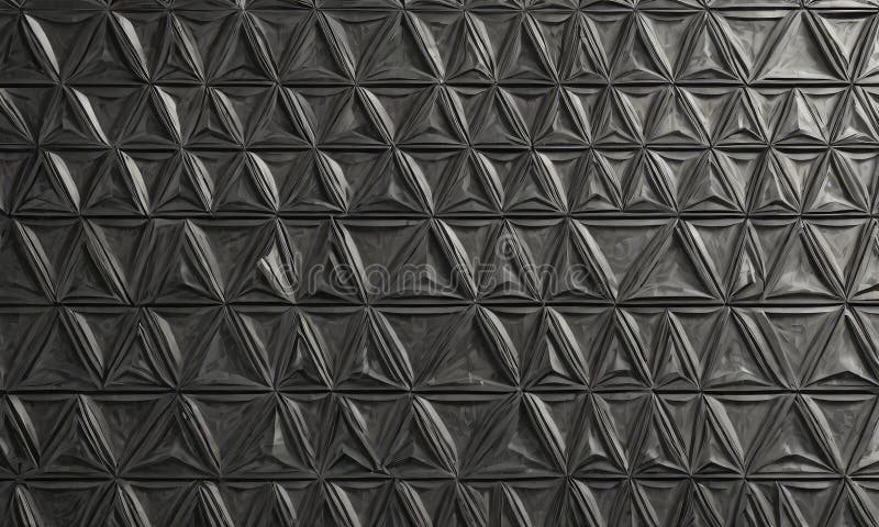 Black Wall with Pattern Triangles Stock Photo - Image of construction ...