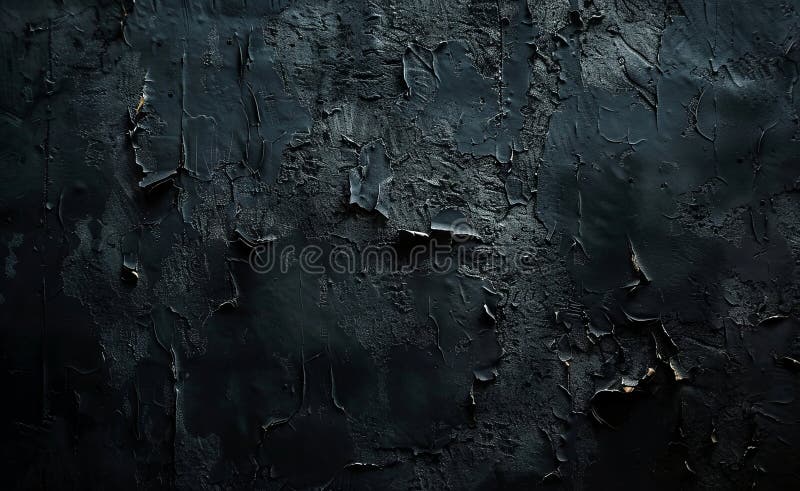 A Black Wall with Peeling Paint and Rust Stock Photo - Image of dark ...