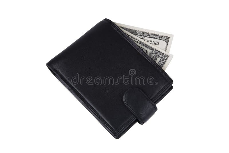 Men`s black wallet money 2 stock photo. Image of leather - 167370696