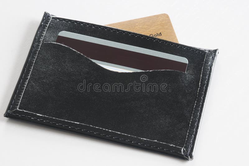 Black wallet. stock image. Image of spend, savings, leather - 12414975