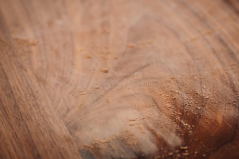 Black Walnut Table with Dust from Sanding Stock Photo - Image of dust ...