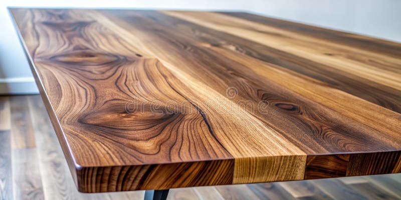Black Walnut Table Texture with Oil Finish Stock Illustration ...