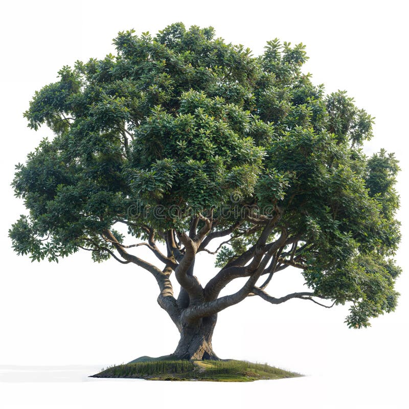 Black Walnut Tree Isolated stock image. Image of outline - 326643717