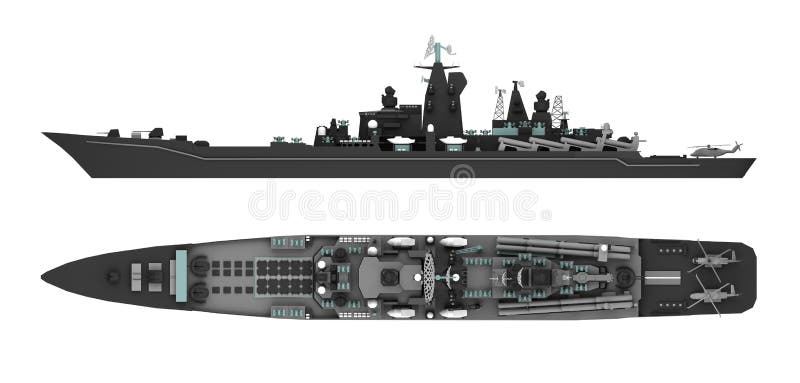 Destroyers Ships Side View