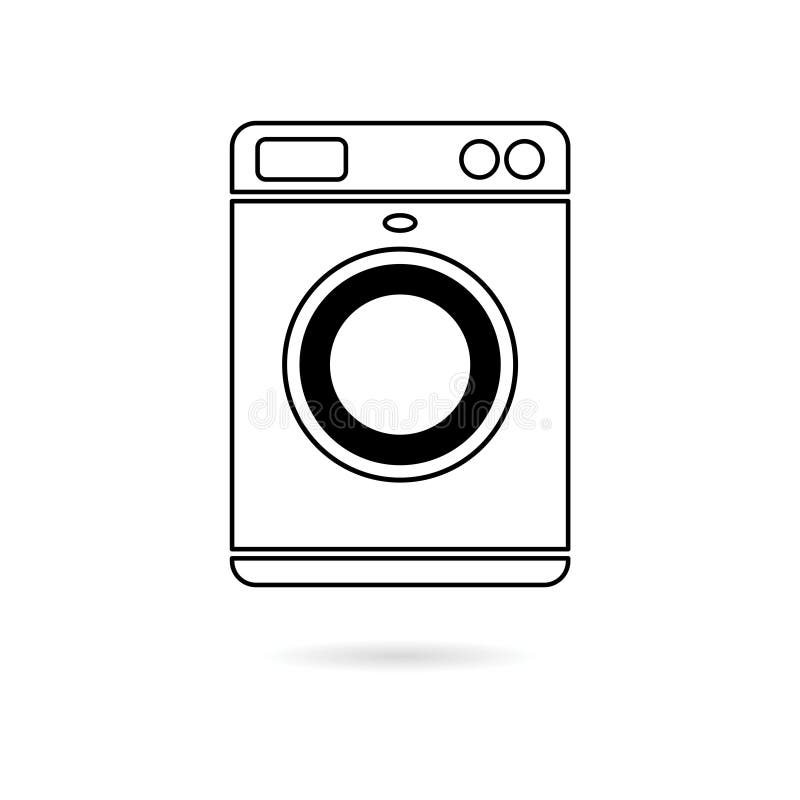No Washing by Machine or Hands, Black Vector Icon Stock Illustration ...
