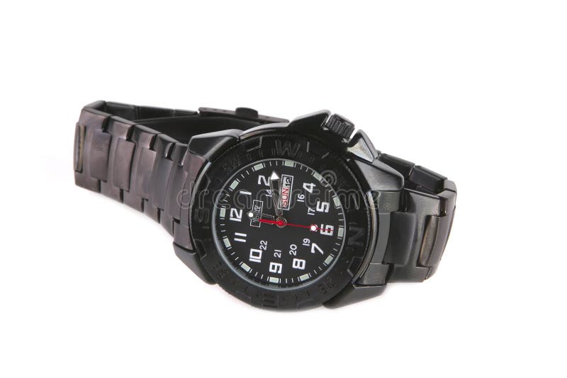 Watch stock image. Image of wristwatch, hands, diving, face - 10105