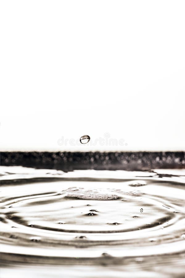 Black Water Drop Background Stock Image - Image of ripples, motion ...
