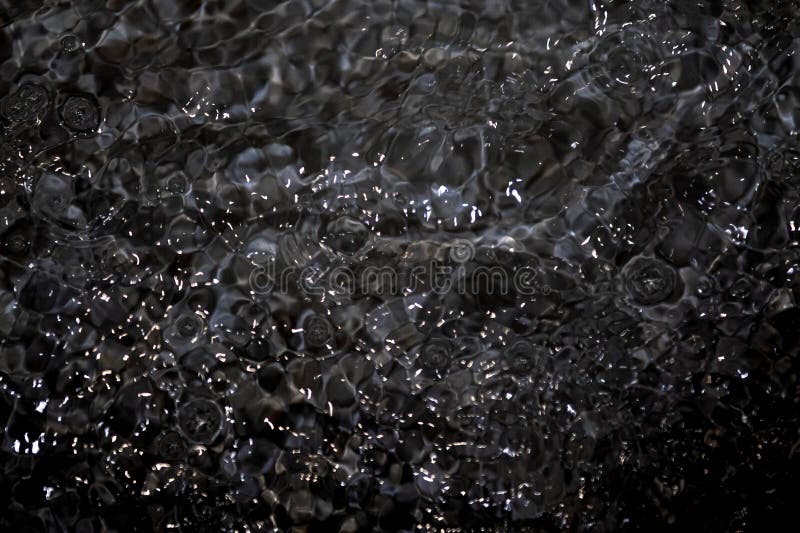 Black Water with Ripples. Defocus Blurred Black Clear Calm Water ...
