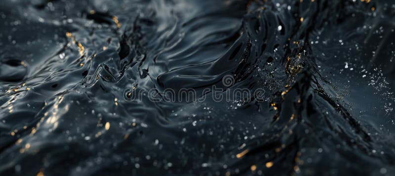 Black Water Splash Wave Background, Liquid Stock Illustration ...
