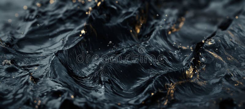 Black Water Splash Wave Background, Liquid Stock Illustration ...
