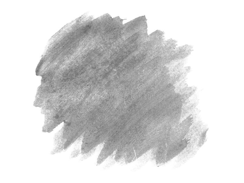 Black Watercolor Scribble Texture. Abstract Watercolor on White ...