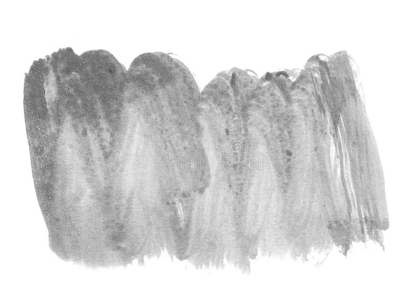 Black Watercolor Scribble Texture. Abstract Watercolor on White ...