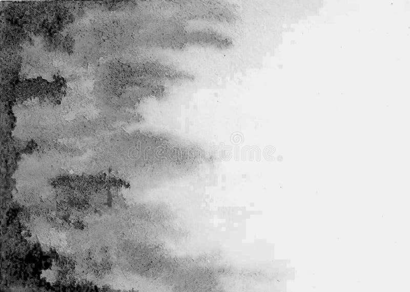 Black Watercolor Texture Streaks Stock Illustration - Illustration of ...