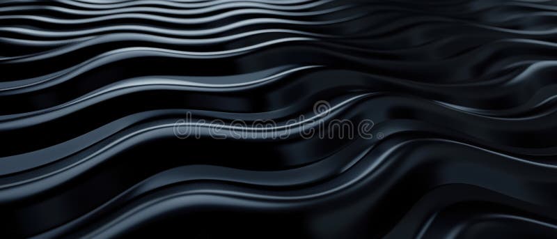 A Black Wave with a Dark Blue Background Stock Photo - Image of ...
