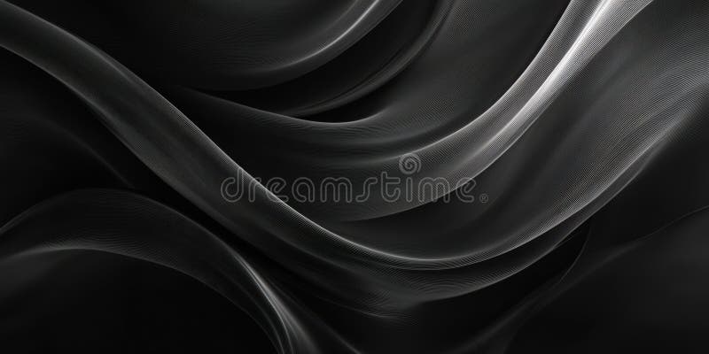 Black Waves. Abstract Texture with Dynamic Line Design for Stylish ...