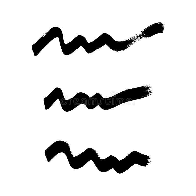 Black Wavy Grunge Brush Strokes Stock Vector - Illustration of ... Black Wavy Grunge Brush Strokes Stock Vector - Illustration of ...