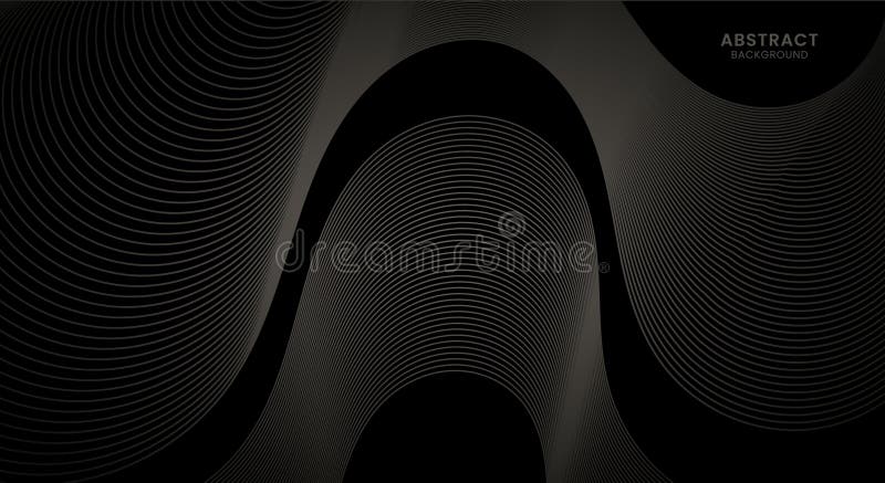 Black Wavy Lines Texture Background Stock Vector - Illustration of ...