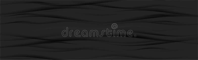 Black Wavy Pattern Abstract Elegant Background Stock Vector ...