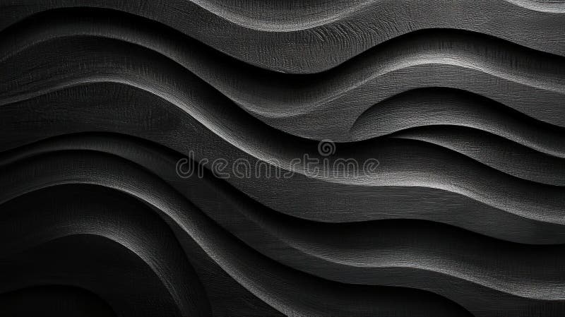 Black Wavy Wood Panel Texture Background Design Stock Photo - Image of ...