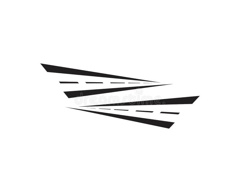 Black Way Logo Vector Template Stock Vector - Illustration of path ...