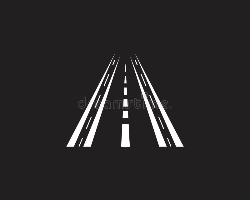 Black Way Logo Vector Template Stock Illustration - Illustration of ...