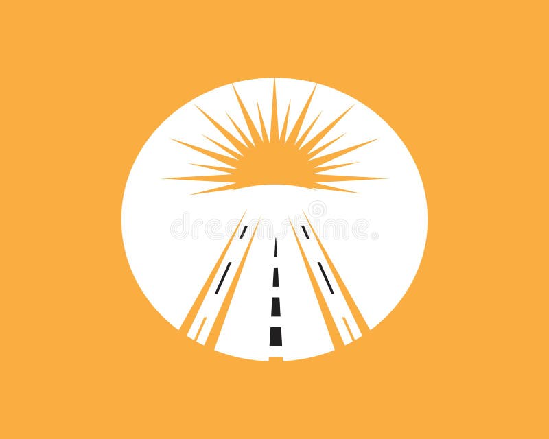 Black Way Logo Vector Template Stock Illustration - Illustration of ...