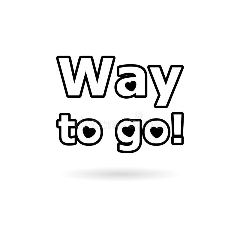 Black Way To Go Icon or Logo Stock Illustration - Illustration of ...