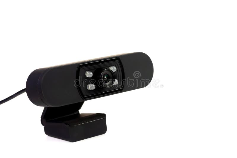 Webcam Isolated on White Background Stock Photo - Image of shelf, white ...