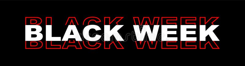 Black Week Promotion Banner Tag. Vector EPS 10. Stock Vector ...