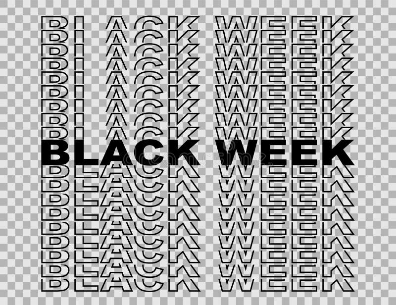 Black Week Promotion Banner Tag. Vector EPS 10. Stock Vector ...