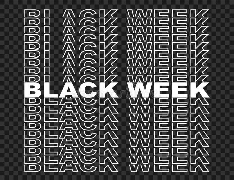 Black Week Promotion Banner Tag. Vector EPS 10. Stock Vector ...