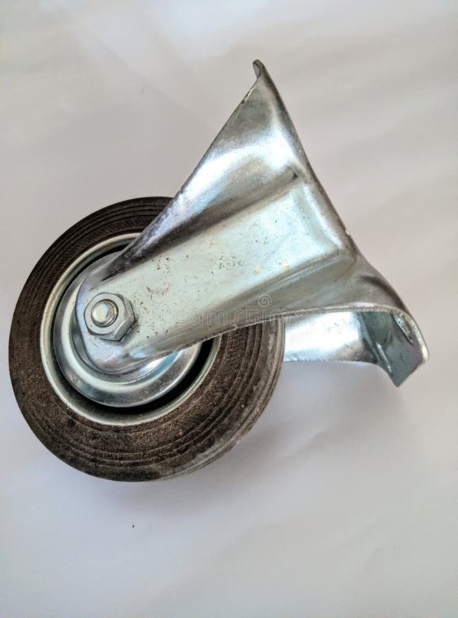 Black Wheels with Iron Mounts. Stock Photo - Image of iron, mounts ...