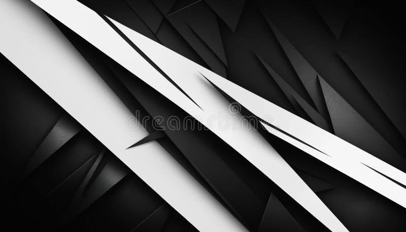 Black and White Abstract Background with Sharp Angles, Diagonal Lines ...