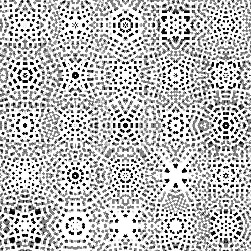 Black White Pixels Bits Abstract Background Shapes Blurs Stock ...