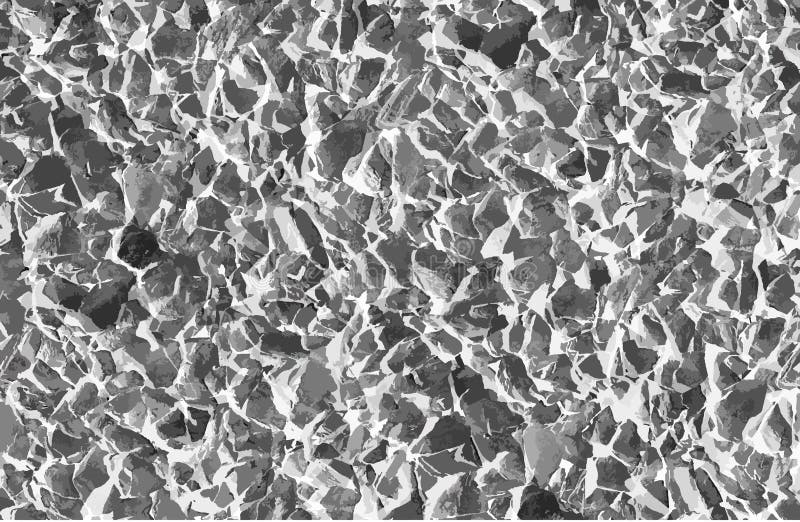 Black and White Abstract Background. Sharp Broken Shapes, Texture of ...